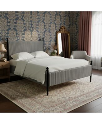 Click here for Homfan Modern Corduroy Upholstered Bed Frame With... prices