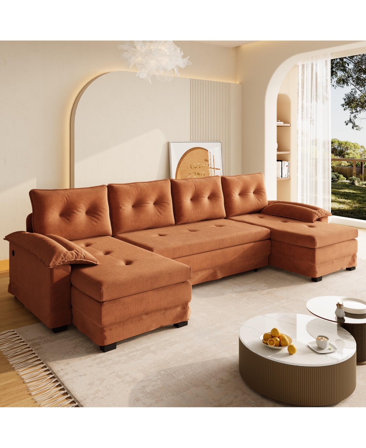 Click here for Rainsken 109.5 Convertible U-Shaped Sofa  Oversize... prices