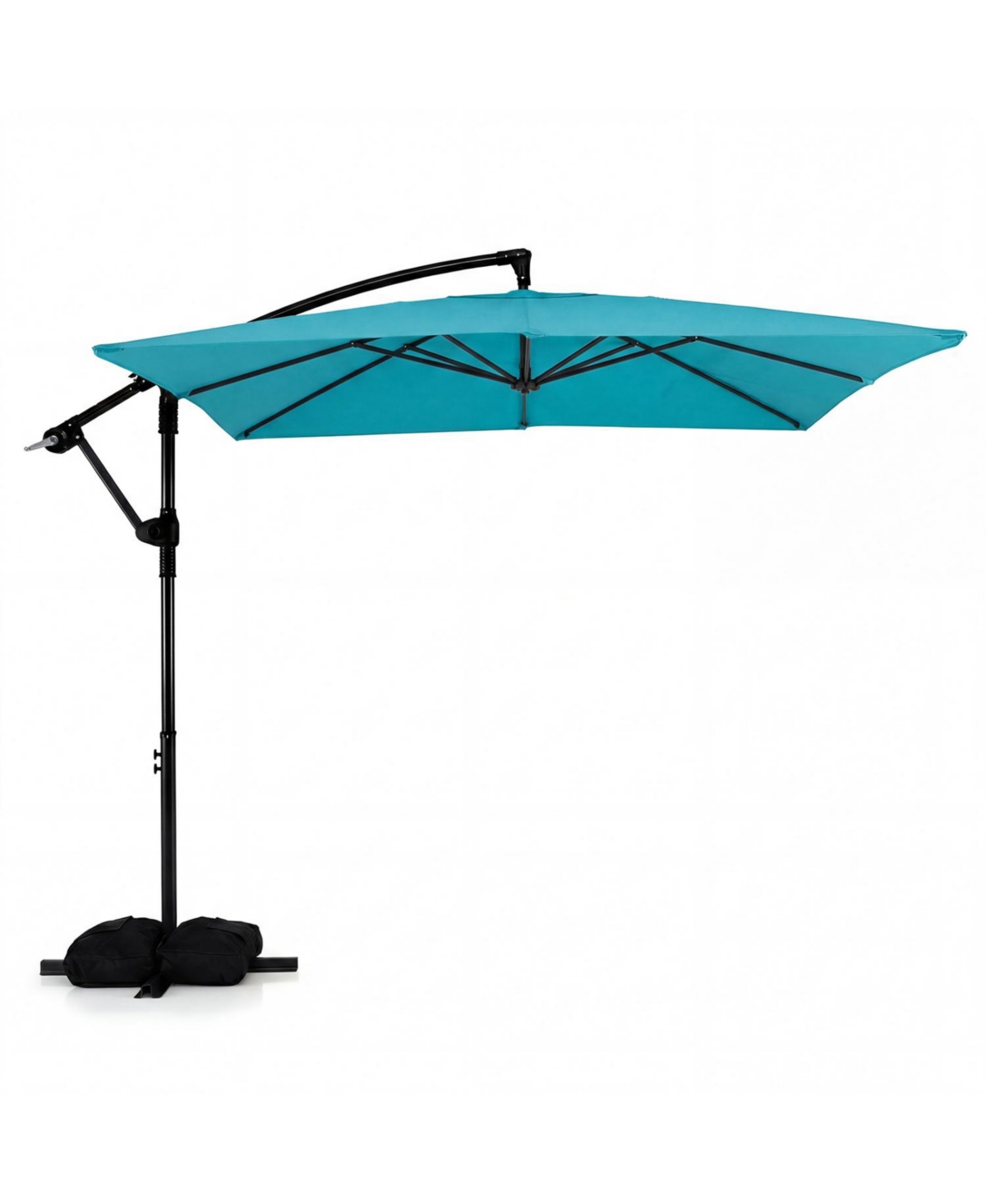 Click here for Slickblue Solar-Powered Offset Hanging Umbrella wi... prices