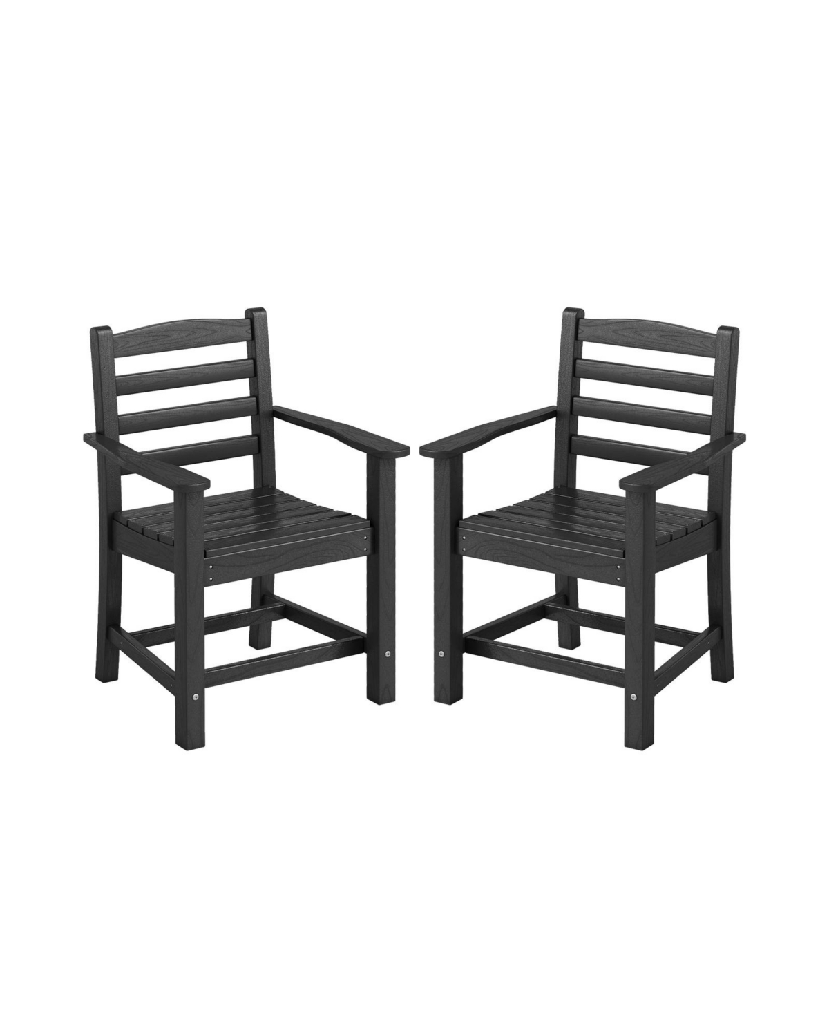 Click here for Gouun Set of 2 Hdpe All-Weather Patio Dining Chair... prices