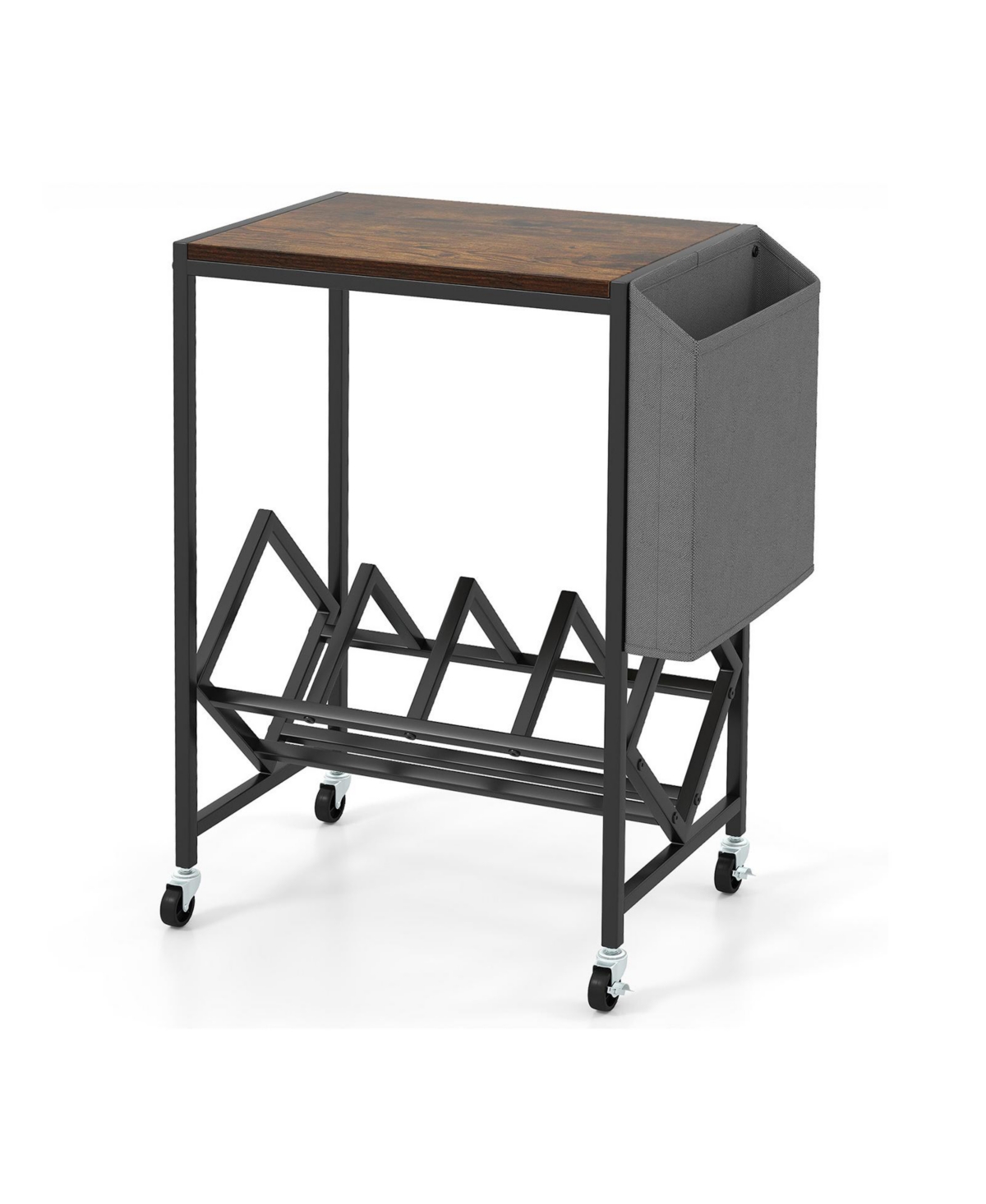 Click here for Sugift Rolling Record Player Stand with Vinyl Stor... prices