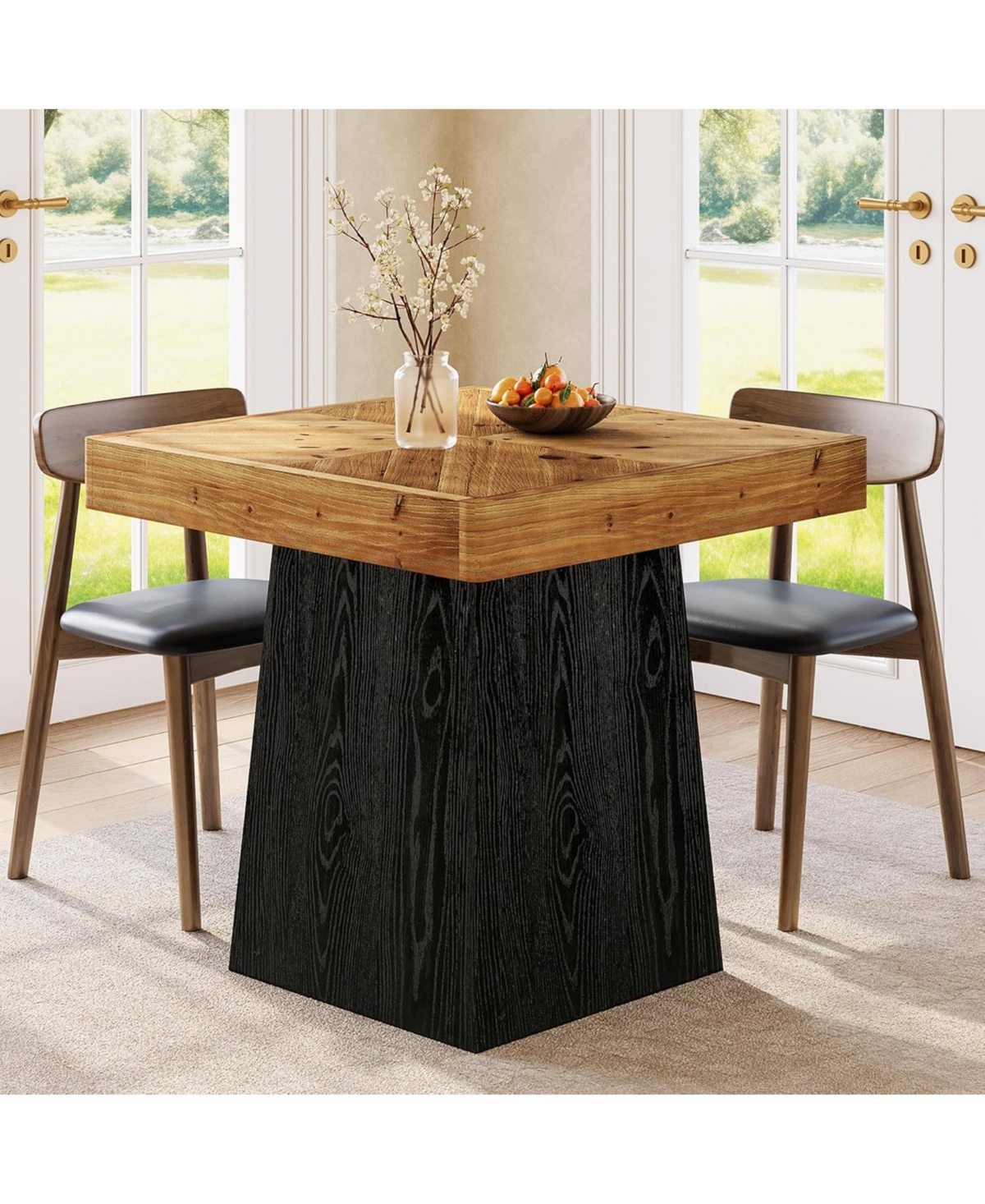 Click here for Tribesigns Solid Wood Square Dining Table for 2-4... prices