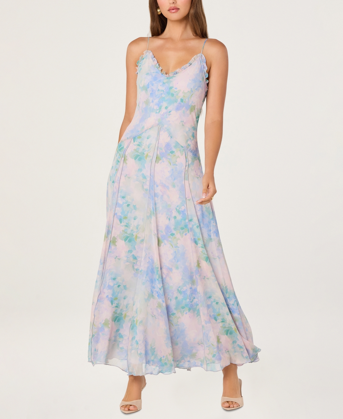 Click here for Astr the Label Womens Sleeveless Dress - Pink Blue... prices