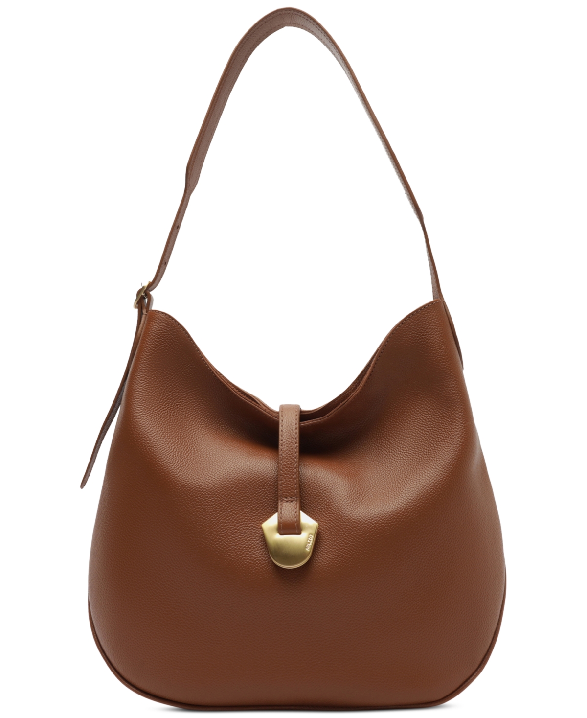 Click here for Arezzo Sabrina Large Leather Snap Button Hobo Hand... prices