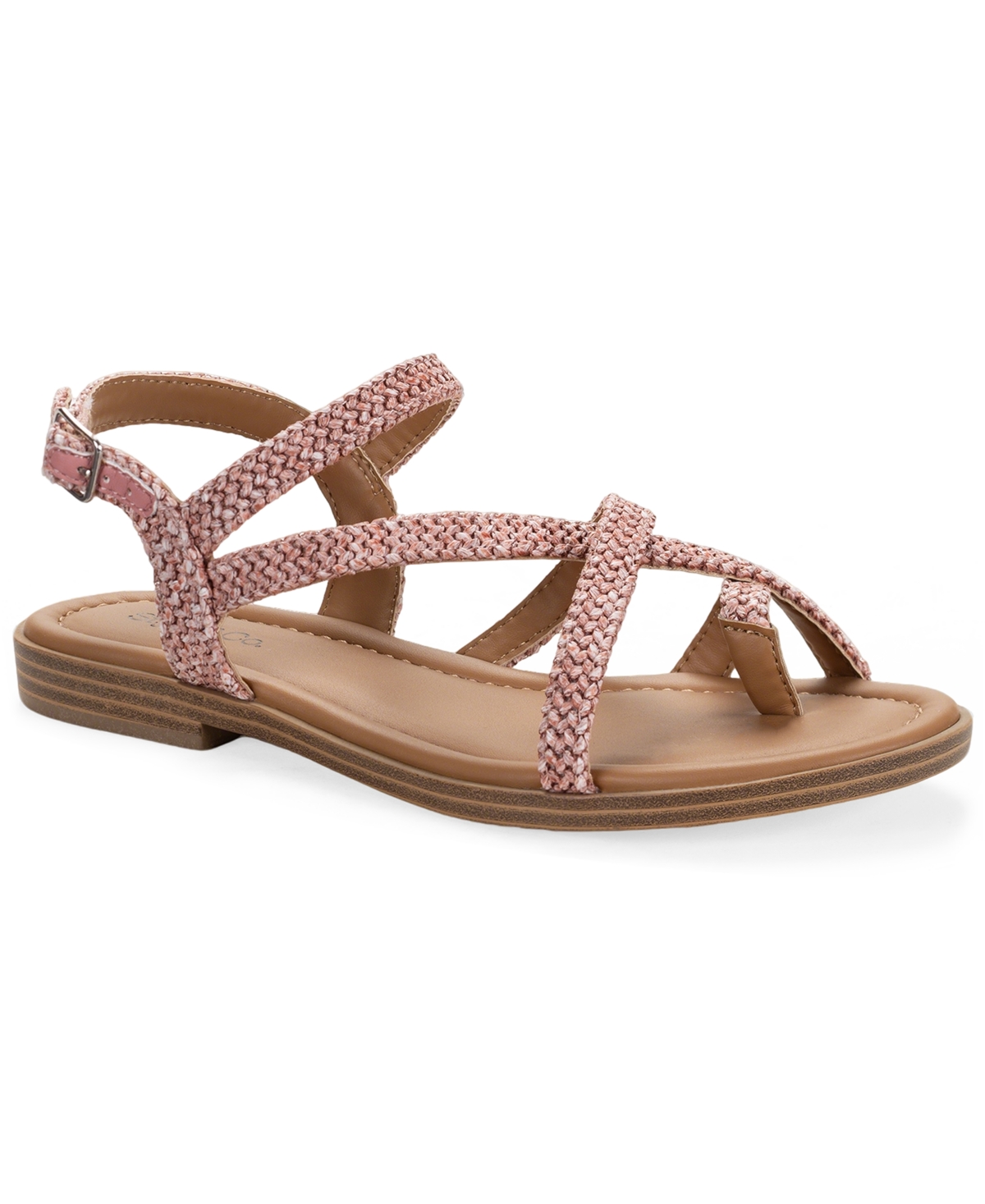 Click here for Style & Co Womens Riverr Raffia Flat Sandals  Macy... prices
