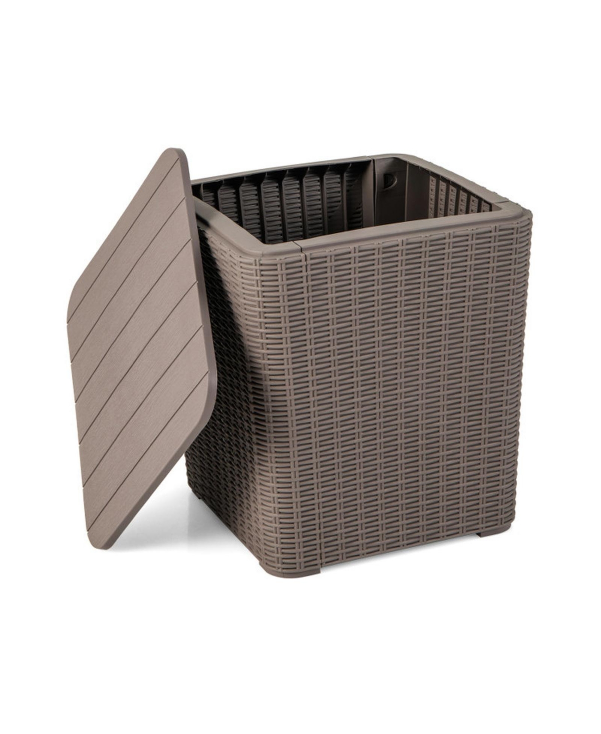 Click here for Gouun Resin Storage Patio Side Table with Removabl... prices