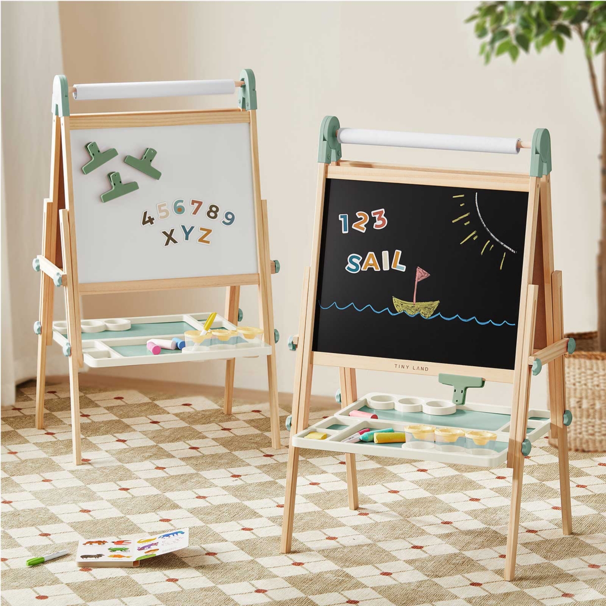 Click here for Tiny Land Magnitales Easel for Kids - Green prices