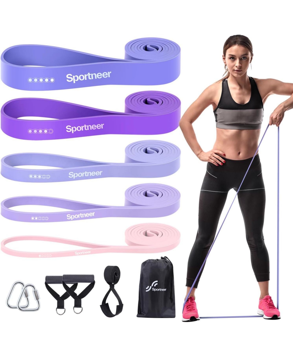 Click here for Sportneer 5 Level Resistance Training Pull Up Band... prices