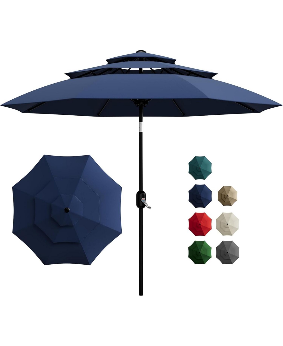 Click here for gaomon 10Ft 3-Tier Patio Umbrella  Outdoor Table U... prices