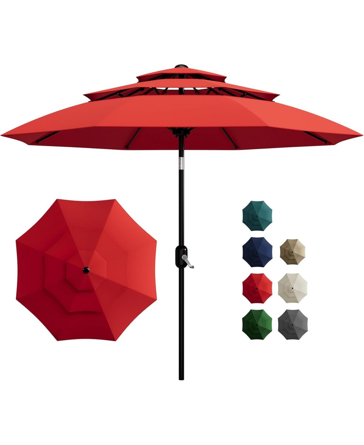 Click here for gaomon 10Ft 3-Tier Patio Umbrella  Outdoor Table U... prices
