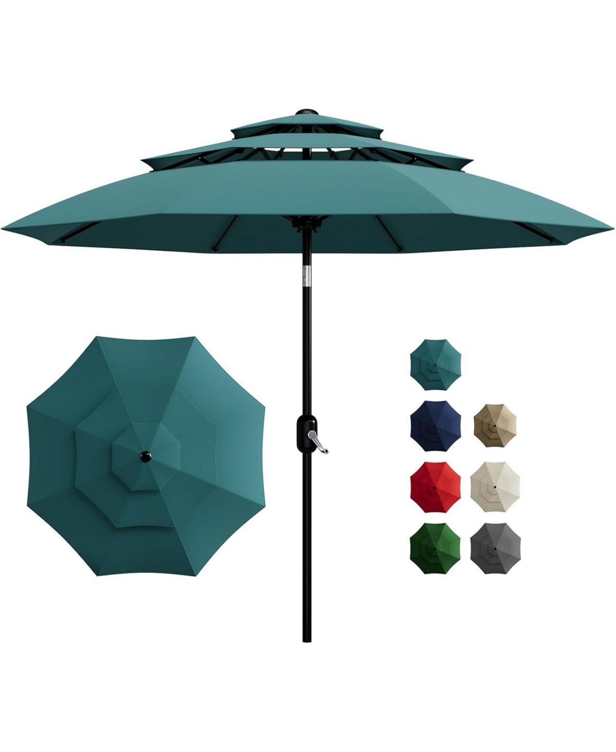 Click here for gaomon 10Ft 3-Tier Patio Umbrella  Outdoor Table U... prices