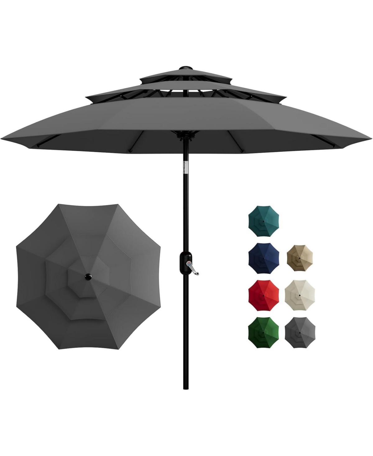 Click here for gaomon 10Ft 3-Tier Patio Umbrella  Outdoor Table U... prices
