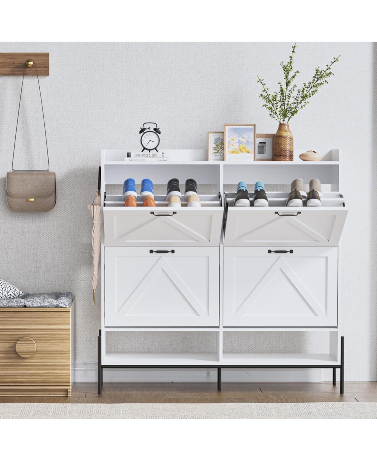 Click here for gaomon Shoe Cabinet with 4 Flip Drawers Large Capa... prices