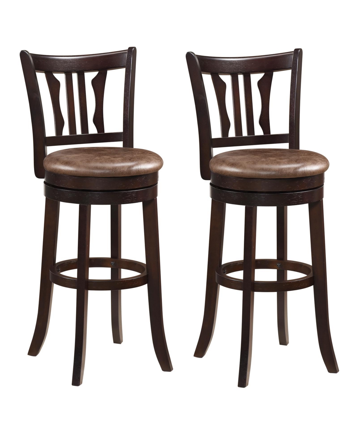 Click here for Sugift Counter Height Swivel Bar Stools Set of 2 w... prices