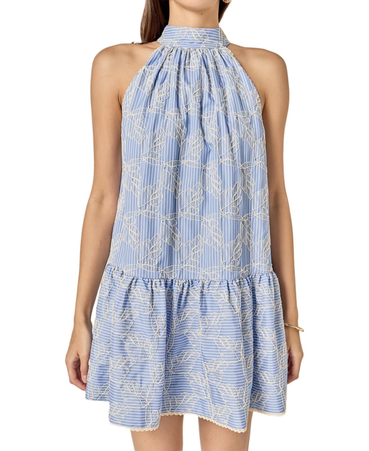 Click here for English Factory Womens Stripe with embroidered hal... prices