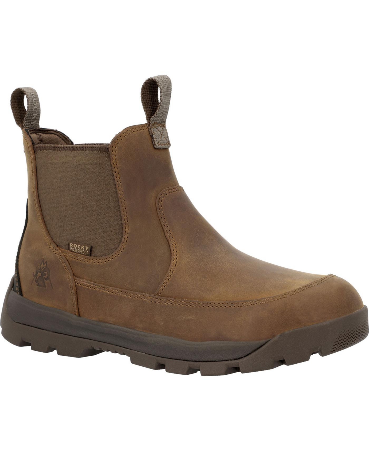 Click here for Rocky Mens Backlands Chelsea Outdoor Boot - Brown prices