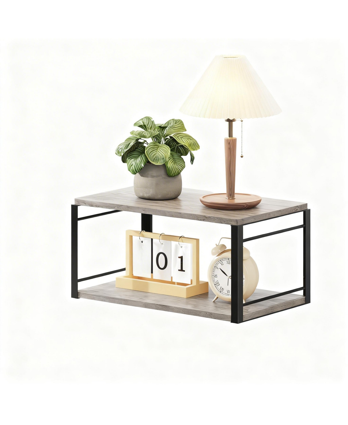 Click here for Yigii Floating Nightstand Wall Mounted Wood Shelf... prices