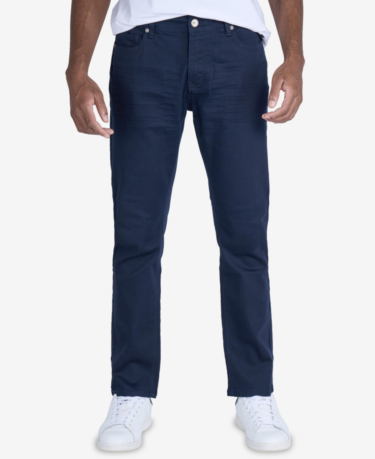 Click here for Mens Stretch 5 Pocket Skinny Jeans - Navy prices