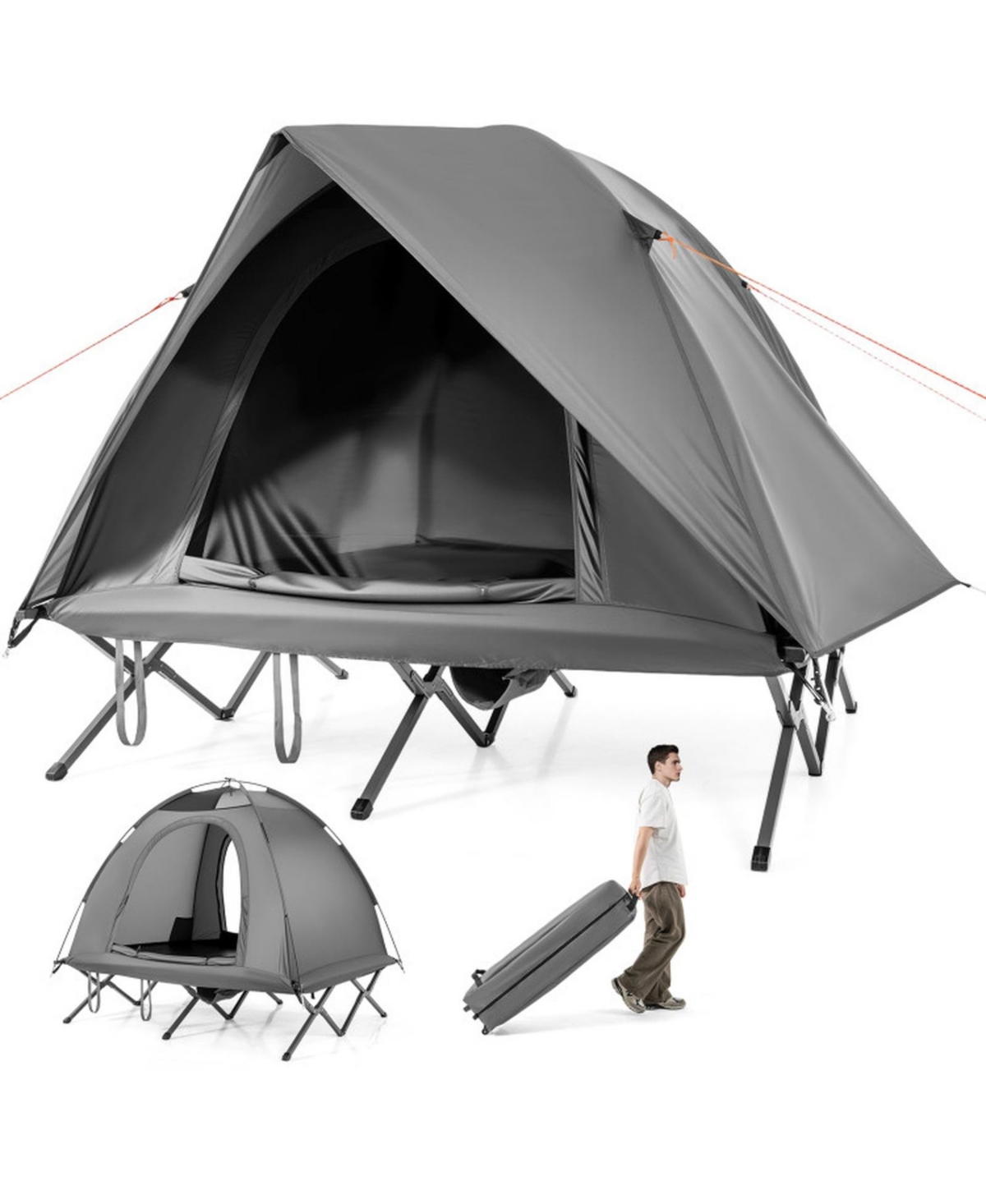 Click here for Gouun 2-Person Foldable Off-Ground Camping Cot Ten... prices