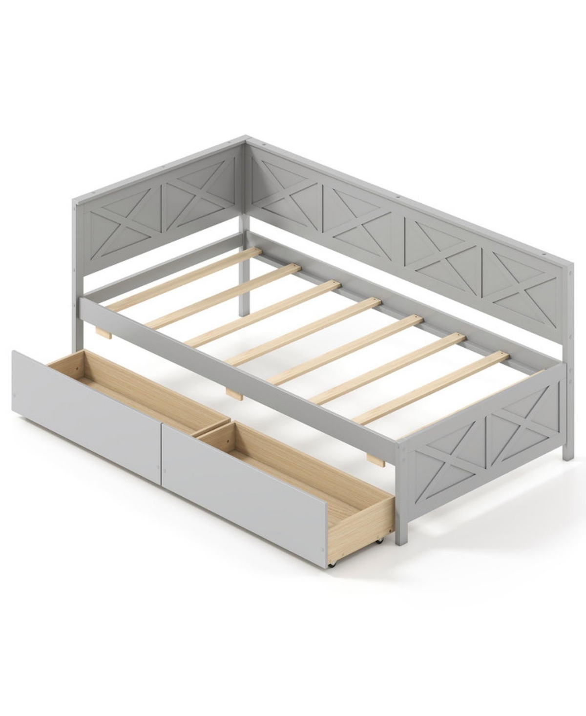 Click here for Gouun Pine Wood Twin Daybed with Storage Drawers -... prices