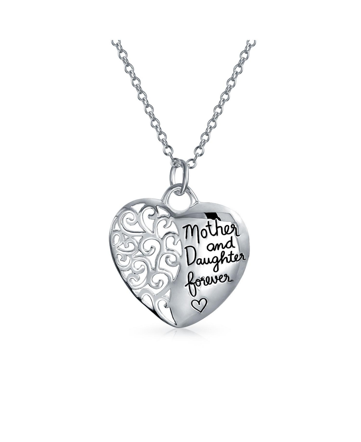 Click here for Bling Jewelry Inspirational Words Heart Shape Moth... prices