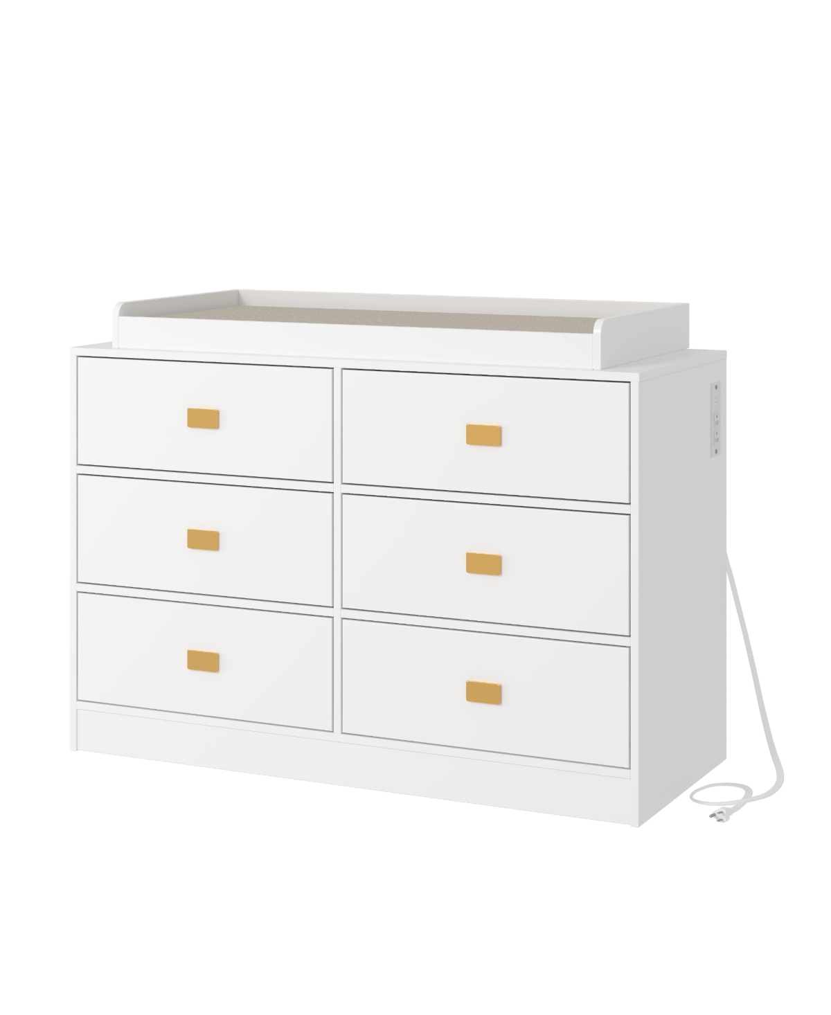 Click here for gaomon Baby 6-Drawer Nursery Dresser and Changing... prices