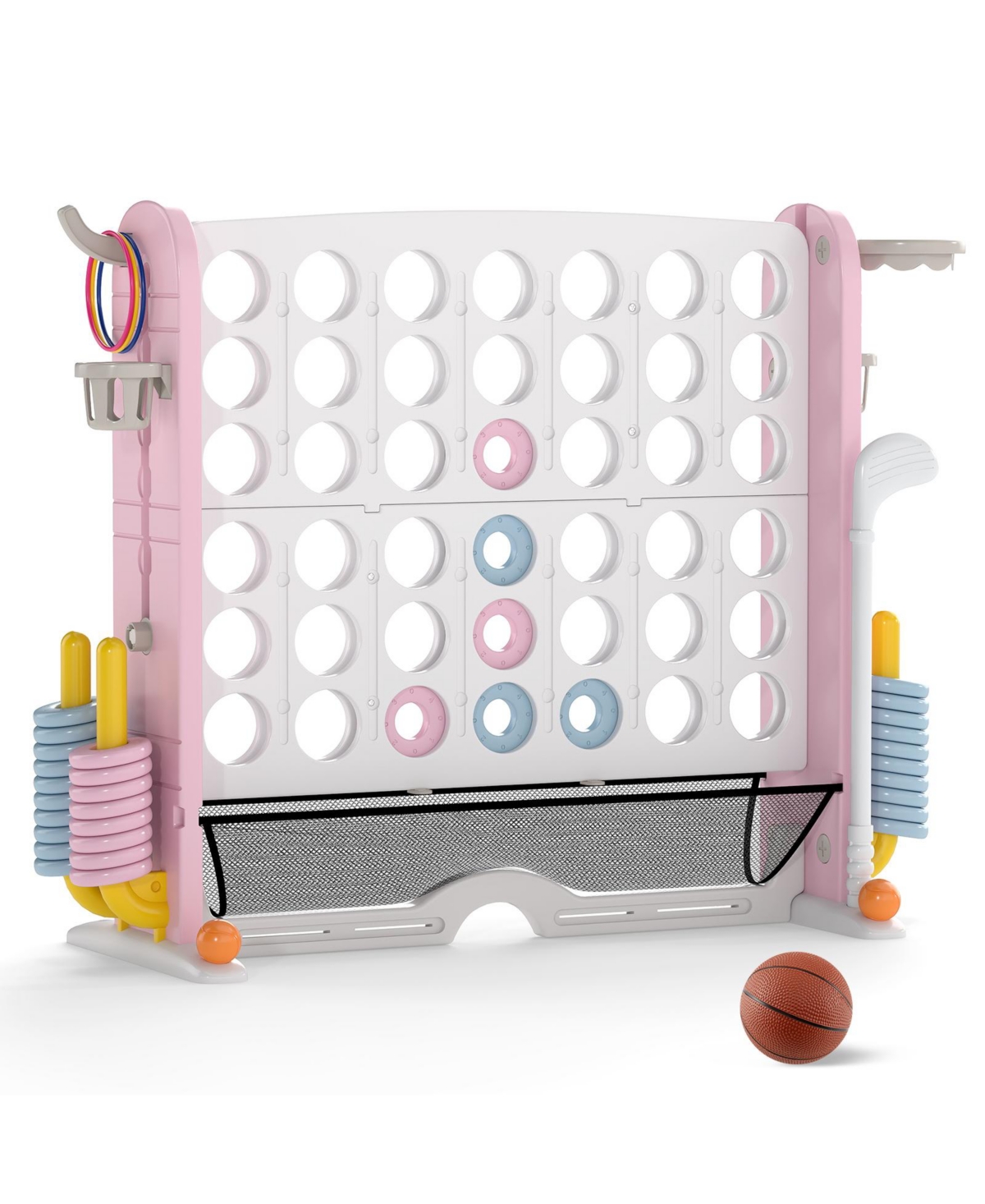 Click here for Slickblue Jumbo Connect Game with Ring Toss and Ba... prices