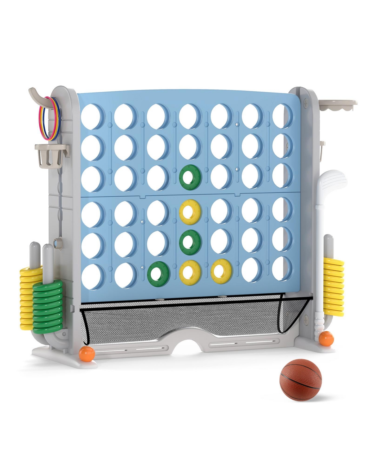 Click here for Slickblue Jumbo Connect Game with Ring Toss and Ba... prices