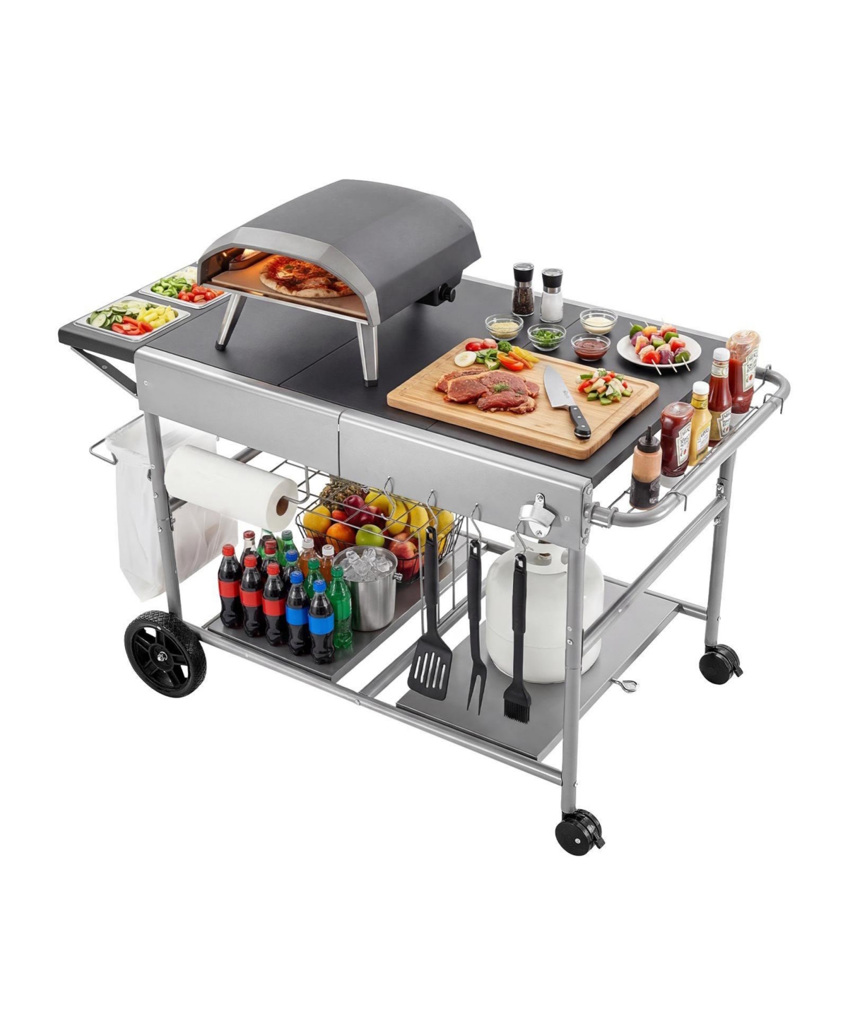 Click here for Ecooso Outdoor Grill Cart 36x23 Inch Tabletop with... prices