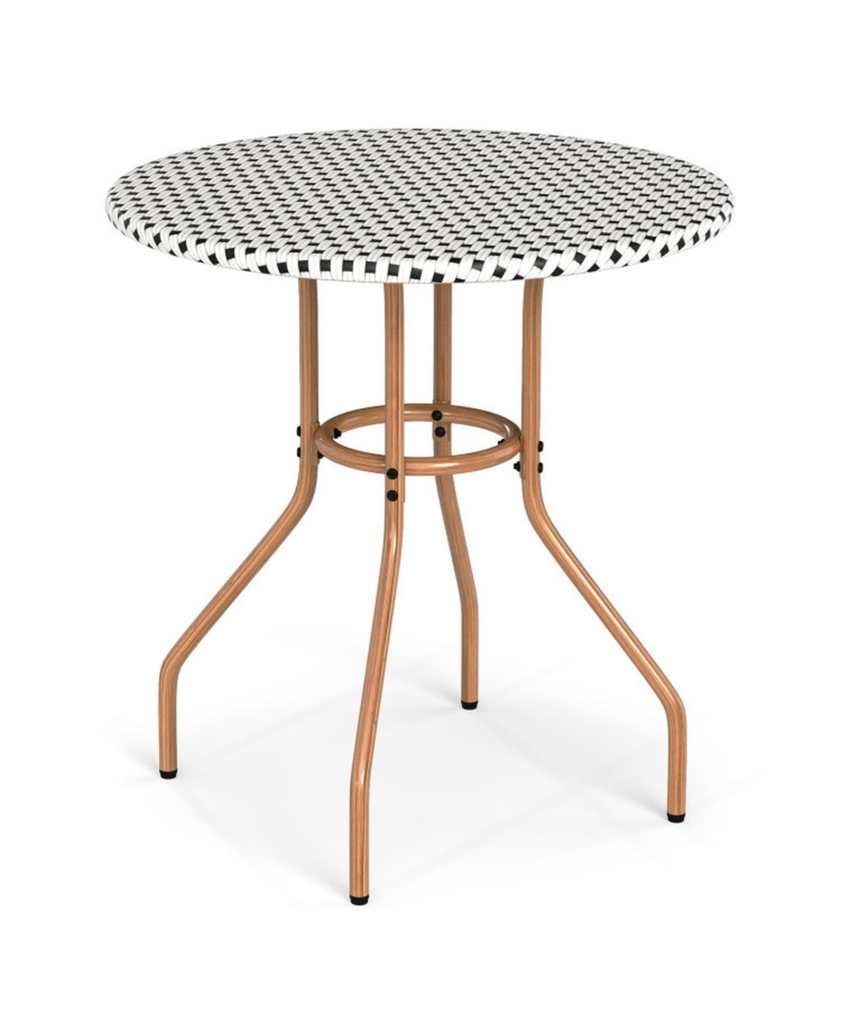Click here for Gouun 27.5 in Pe Rattan Outdoor Bistro Table with... prices