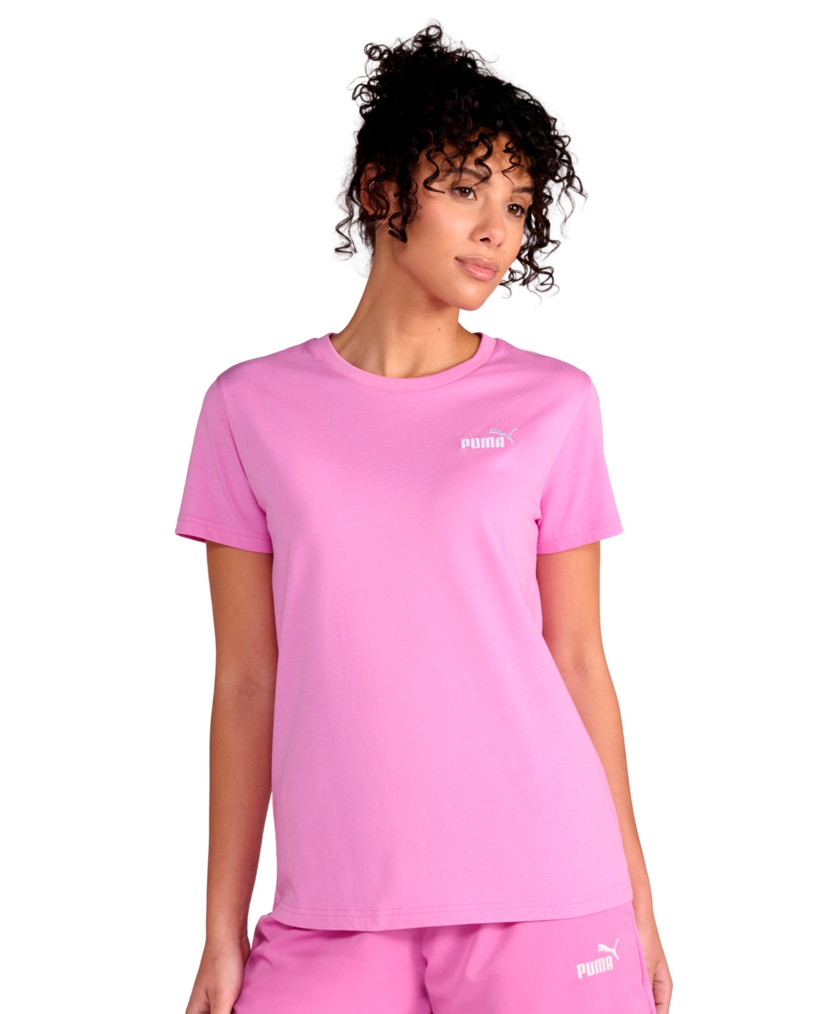 Puma Womens Essential Small Logo T-Shirt - Mauve Pop