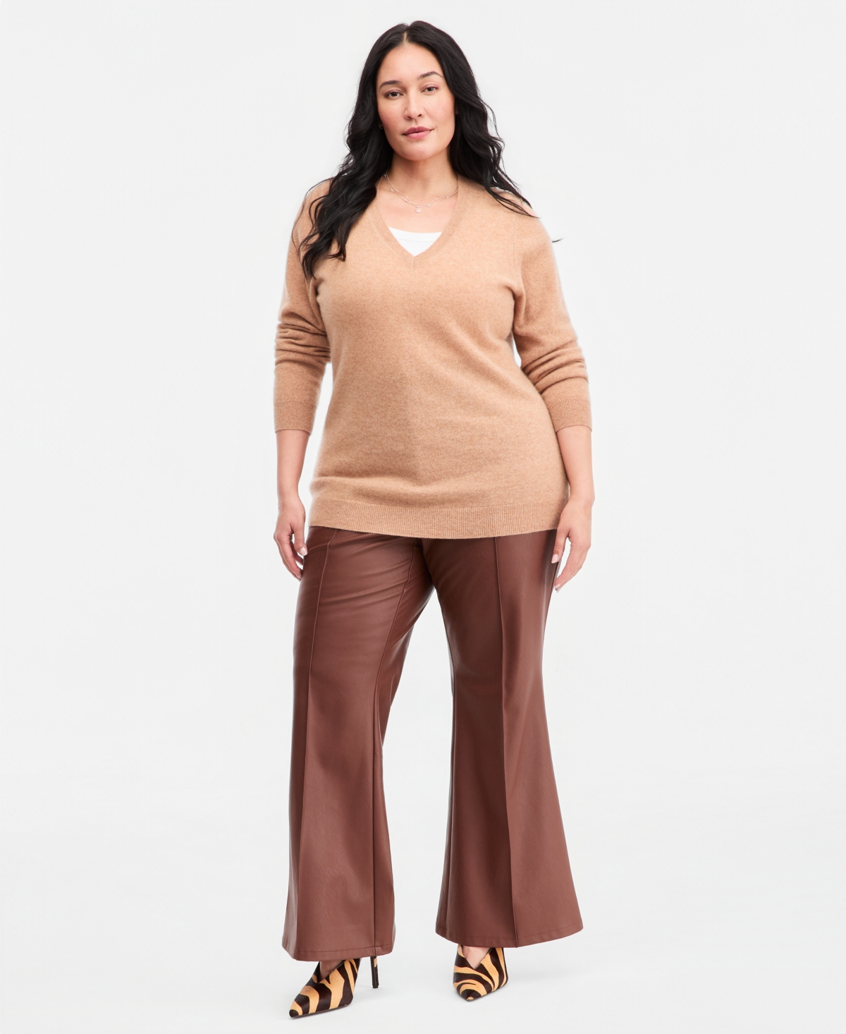 Click here for Charter Club Plus Size 100 Cashmere V-Neck Sweater... prices