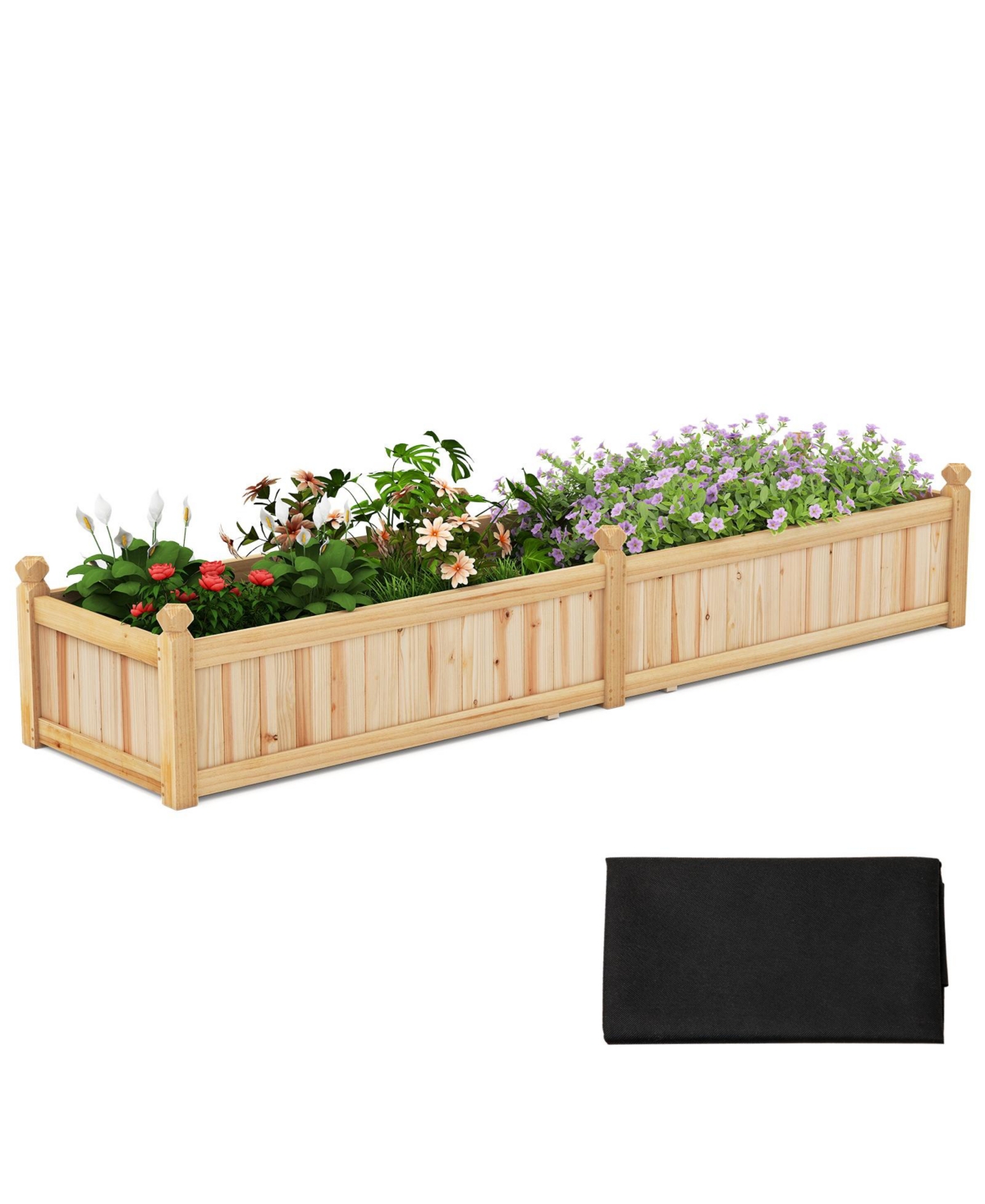 Click here for Sugift Divisible Raised Planter Box with Drainage... prices