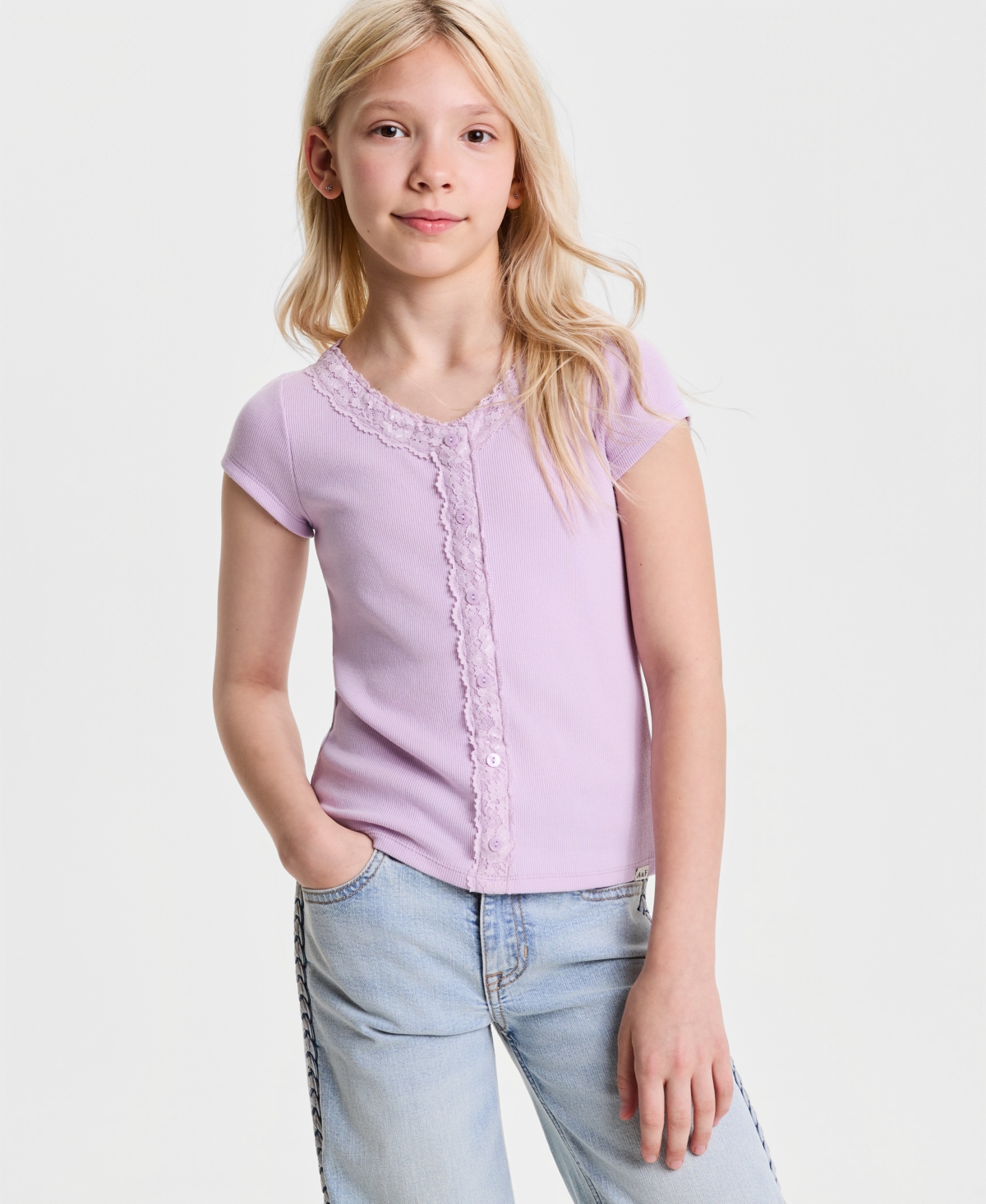 Click here for abercrombie kids Girls 5-16 Lace-Trim Button-Front... prices