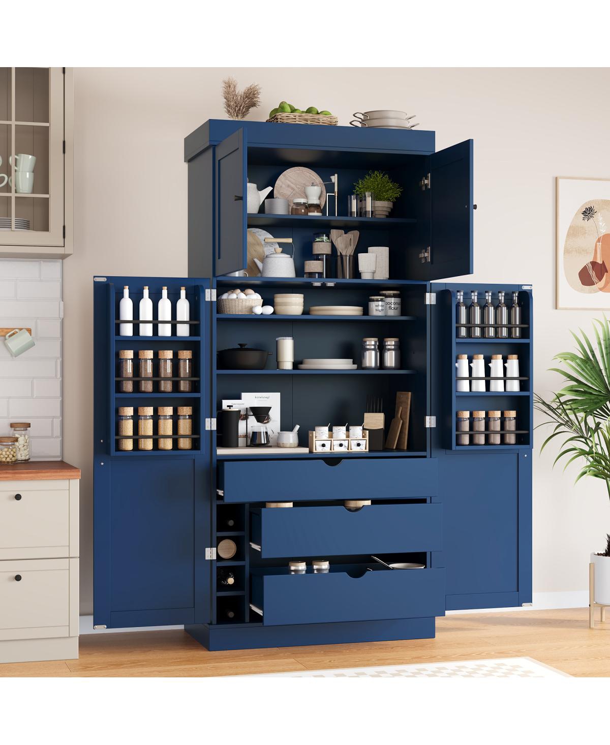 Click here for Streamdale Furniture Shaker Pantry Cabinet w/ Shel... prices
