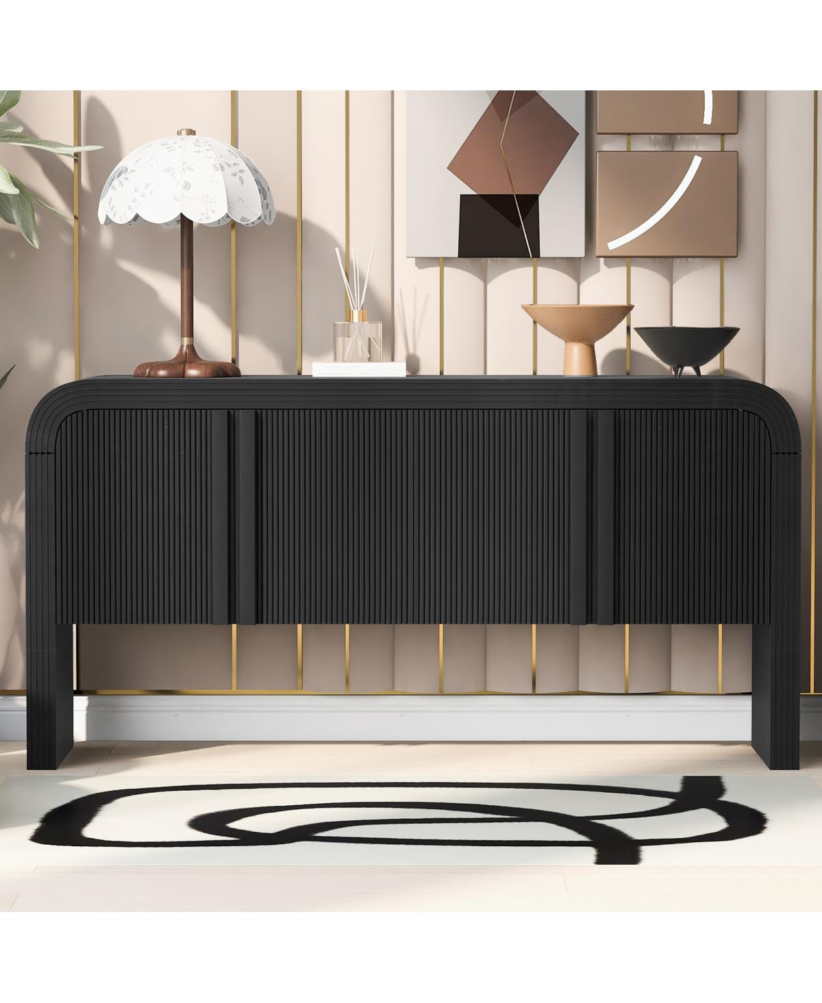 Click here for Streamdale Furniture Wave Console Table w/ 4 Doors... prices