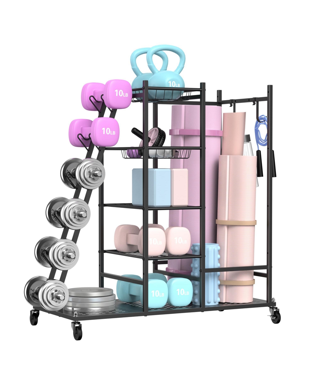 Click here for Mythinglogic Home Gym Storage with Lockable Wheels... prices