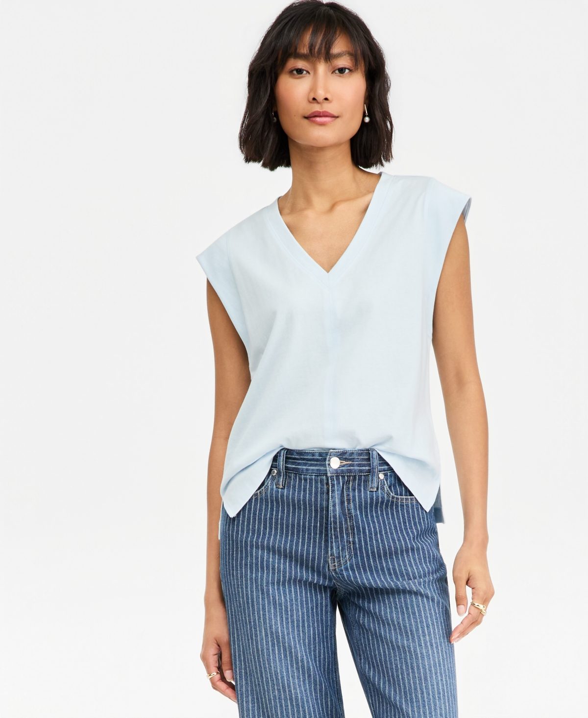 Click here for On 34th Womens V-Neck Jersey Top  Macys Exclusive... prices