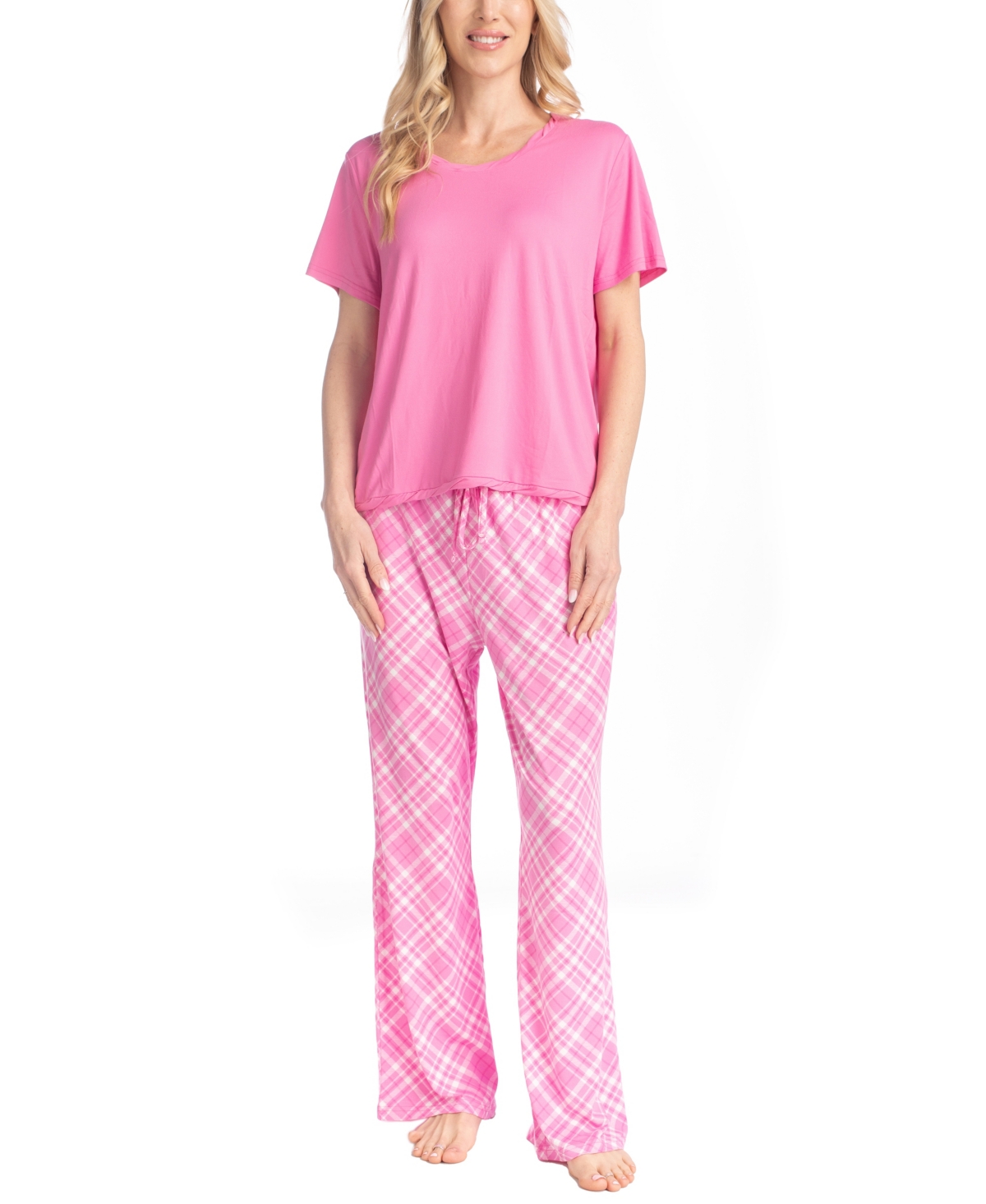 Click here for Muk Luks Womens Artistic Garden Round Neck Top and... prices