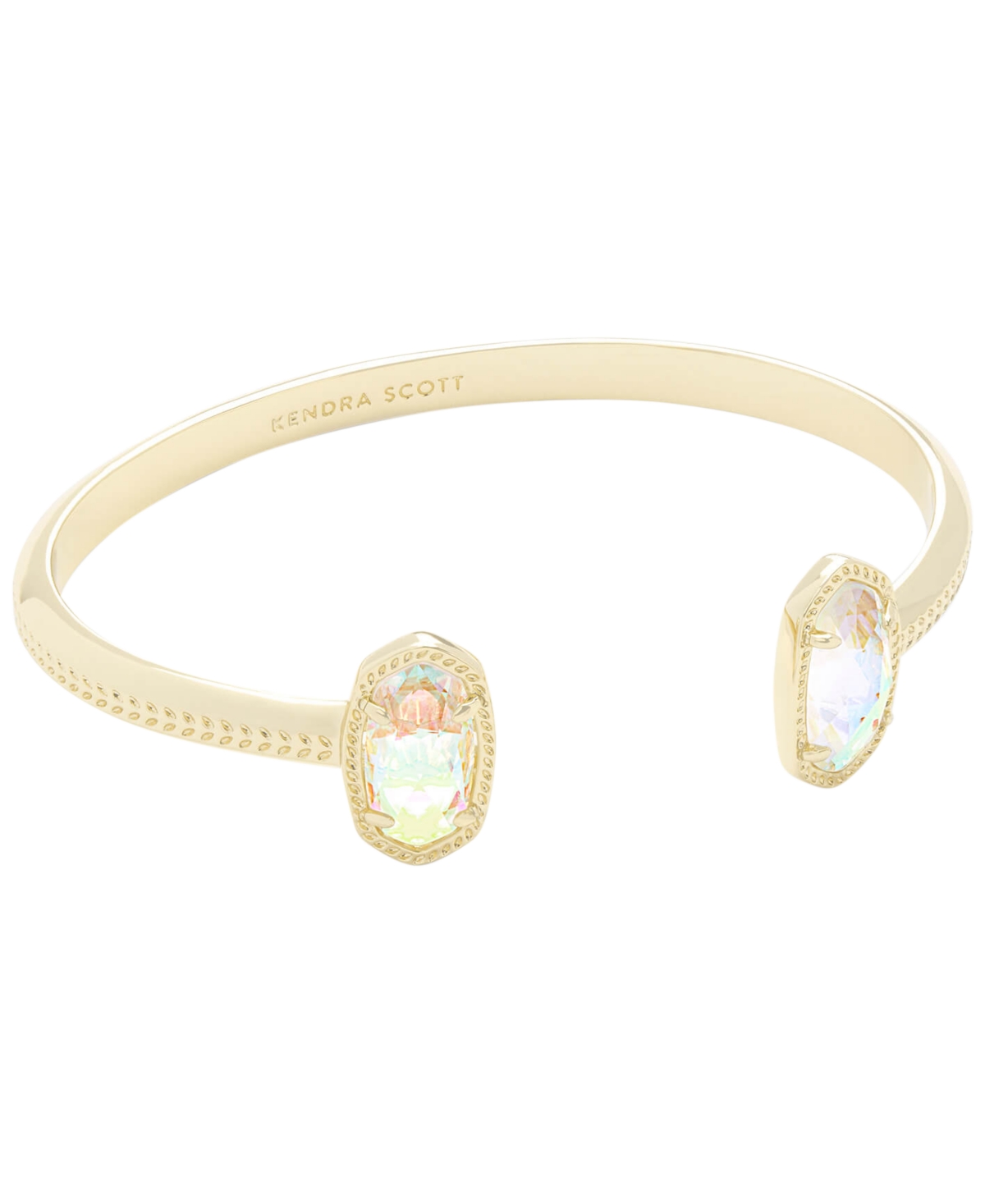 Click here for Kendra Scott 14k Gold-Plated Crystal Link Cuff Bra... prices