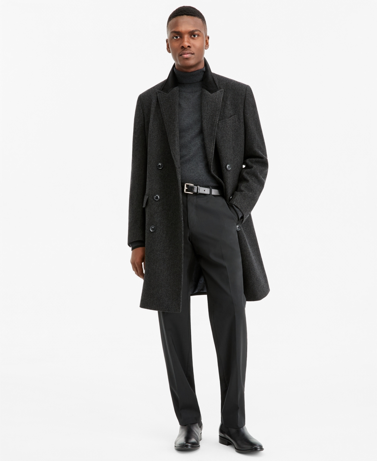 Click here for Ted by Ted Baker Mens Modern-Fit Herringbone Charc... prices