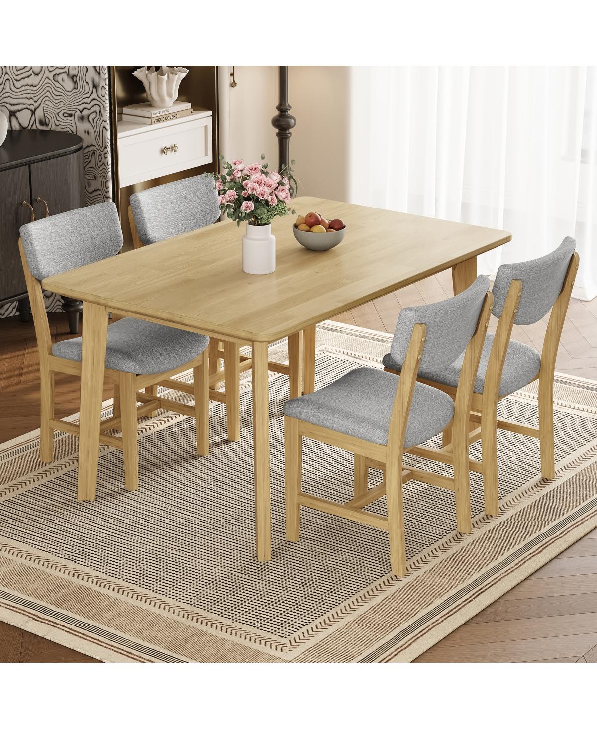 Click here for Streamdale Furniture Rustic 5-Piece Dining Set Sol... prices