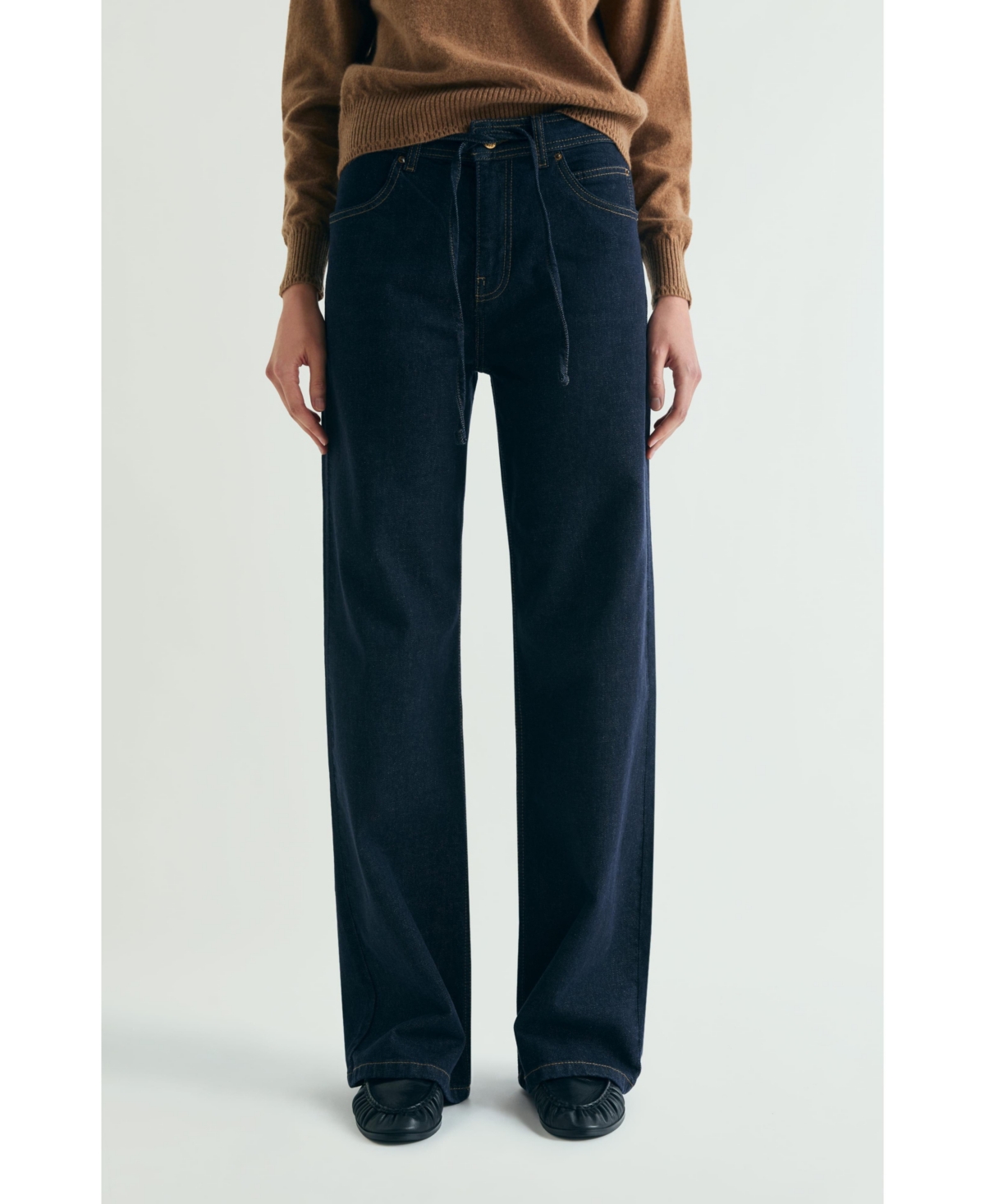 Click here for Scalpers Womens Jeans Waist Detail - Indigo prices