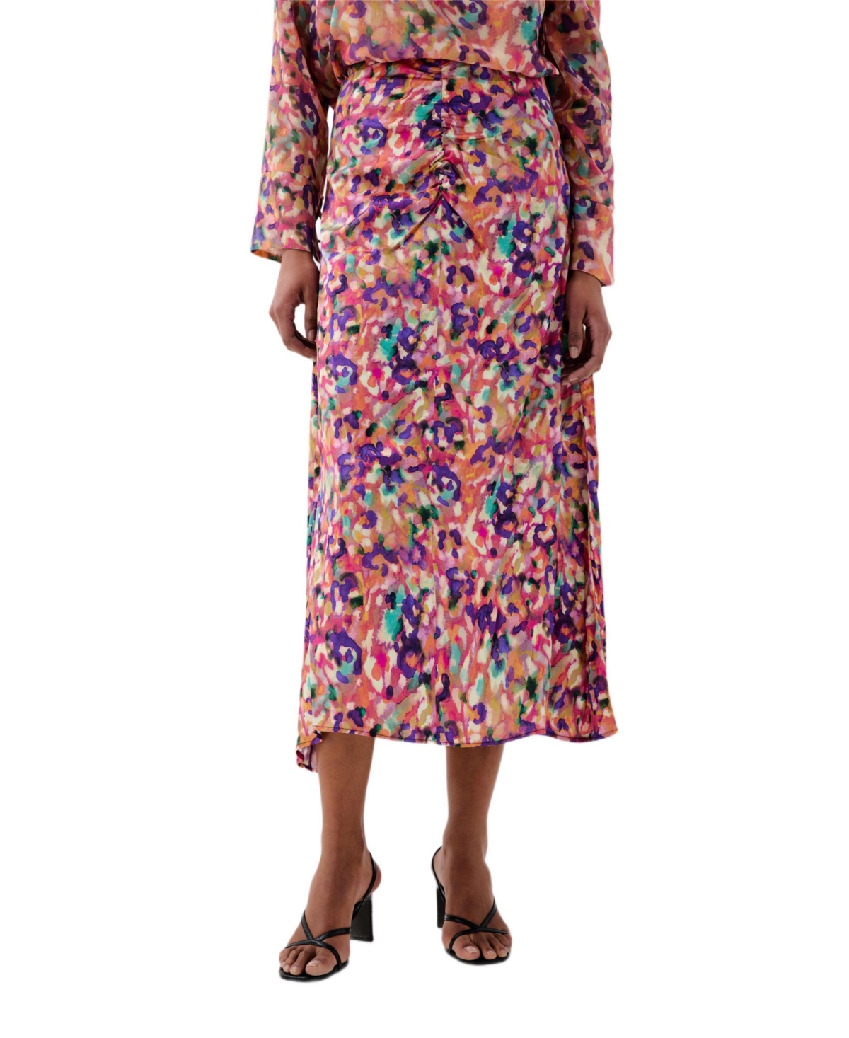 Click here for Scalpers Womens Raimb Print Skirt - Multi-purple prices