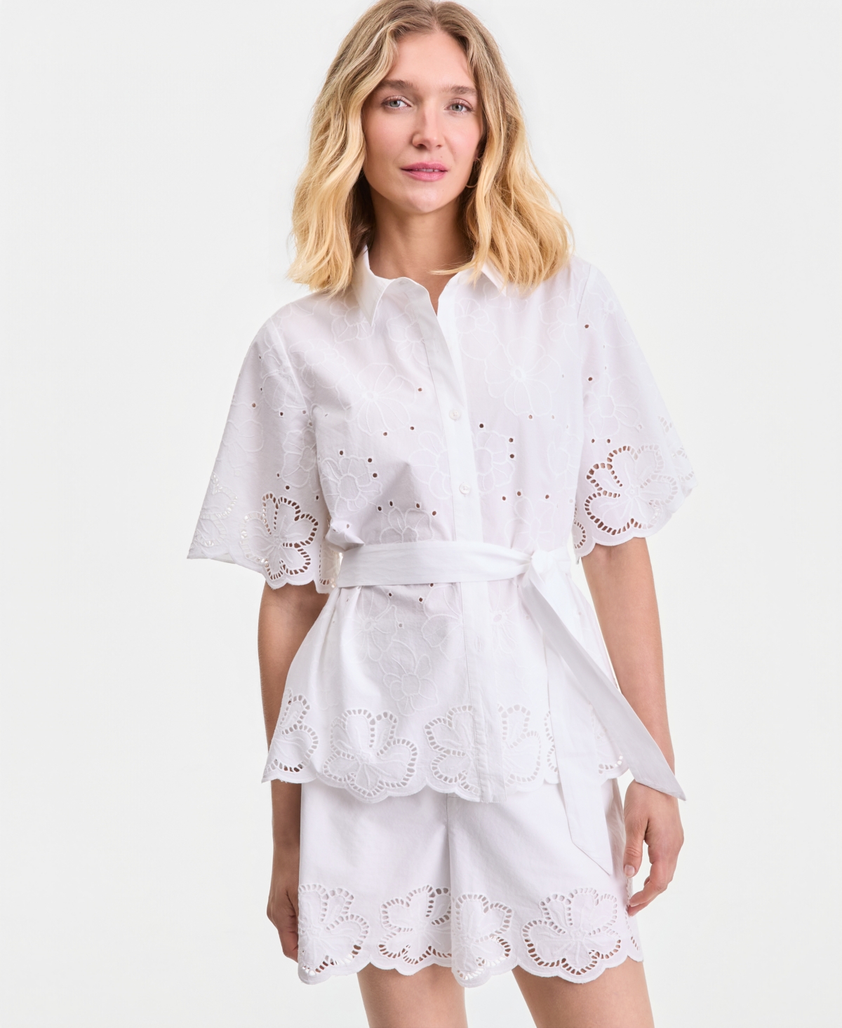 Click here for I.n.c. International Concepts Womens Cotton Eyelet... prices