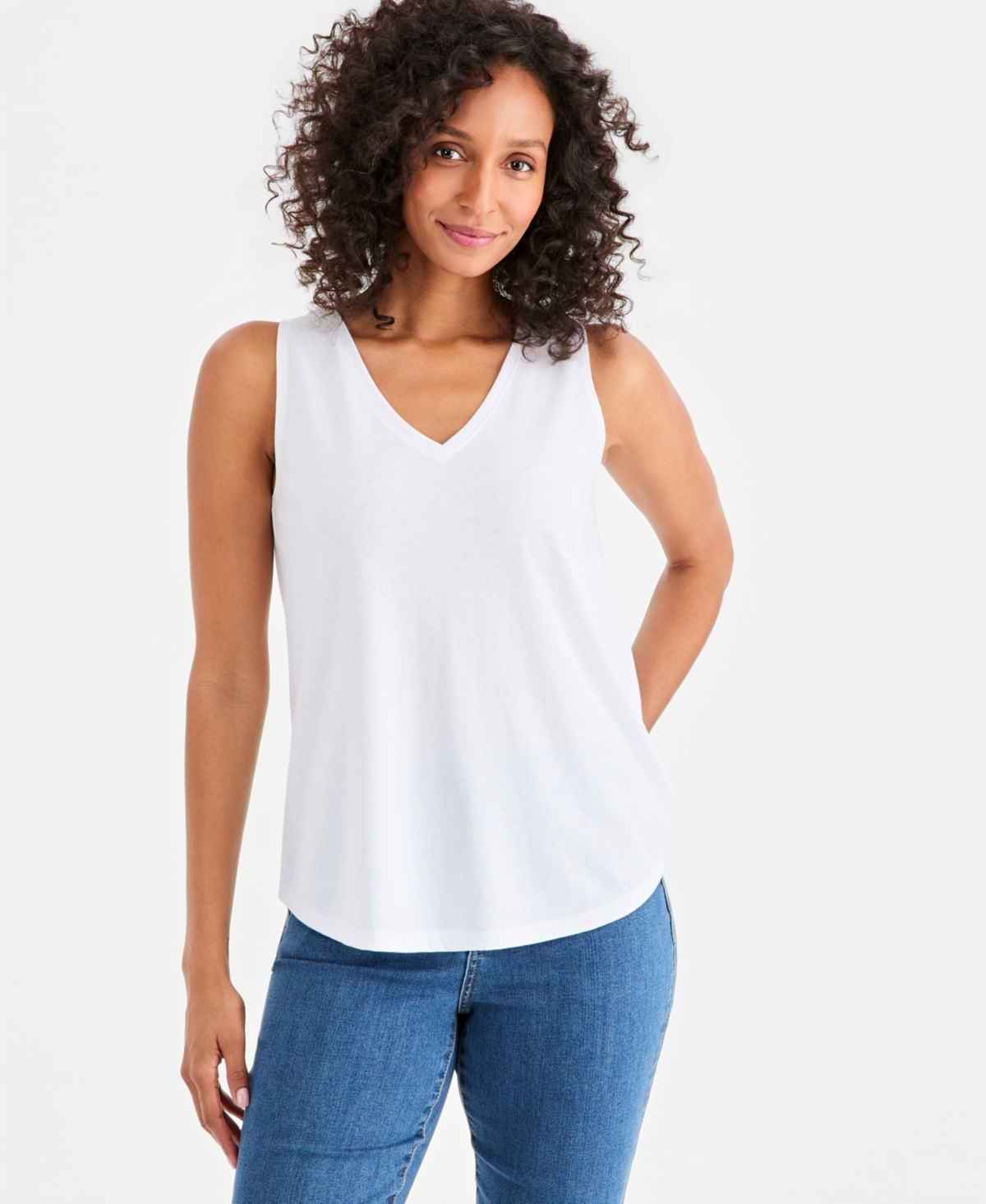 Click here for Style & Co Womens V-Neck Tank Top  Macys Exclusive... prices