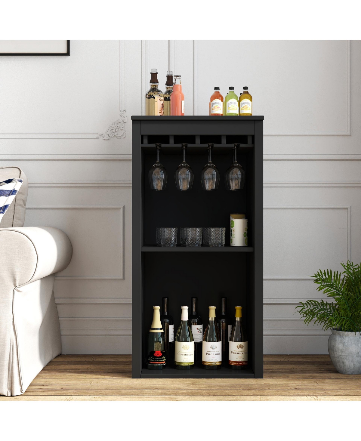 Click here for Flynama Bar Cabinet with 5 Cabinets Finish prices