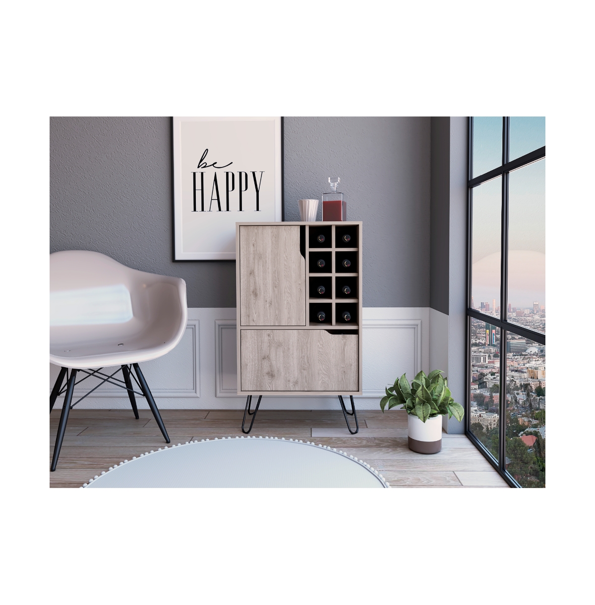 Click here for Flynama Rack with 1 Cabinet Neutral Finish prices