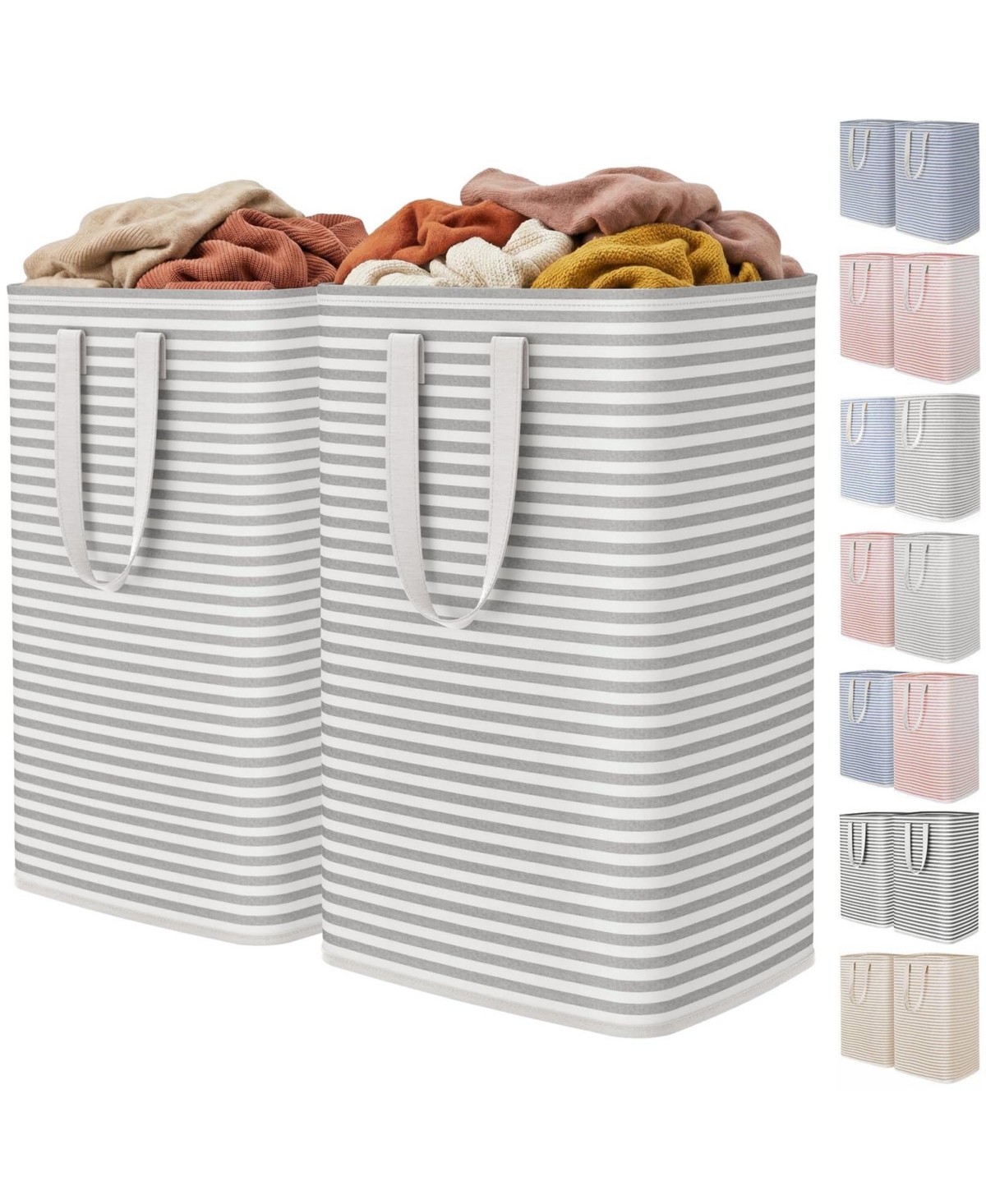Click here for Gnuadz 2 Peice Laundry Basket Collapsible Hamper w... prices