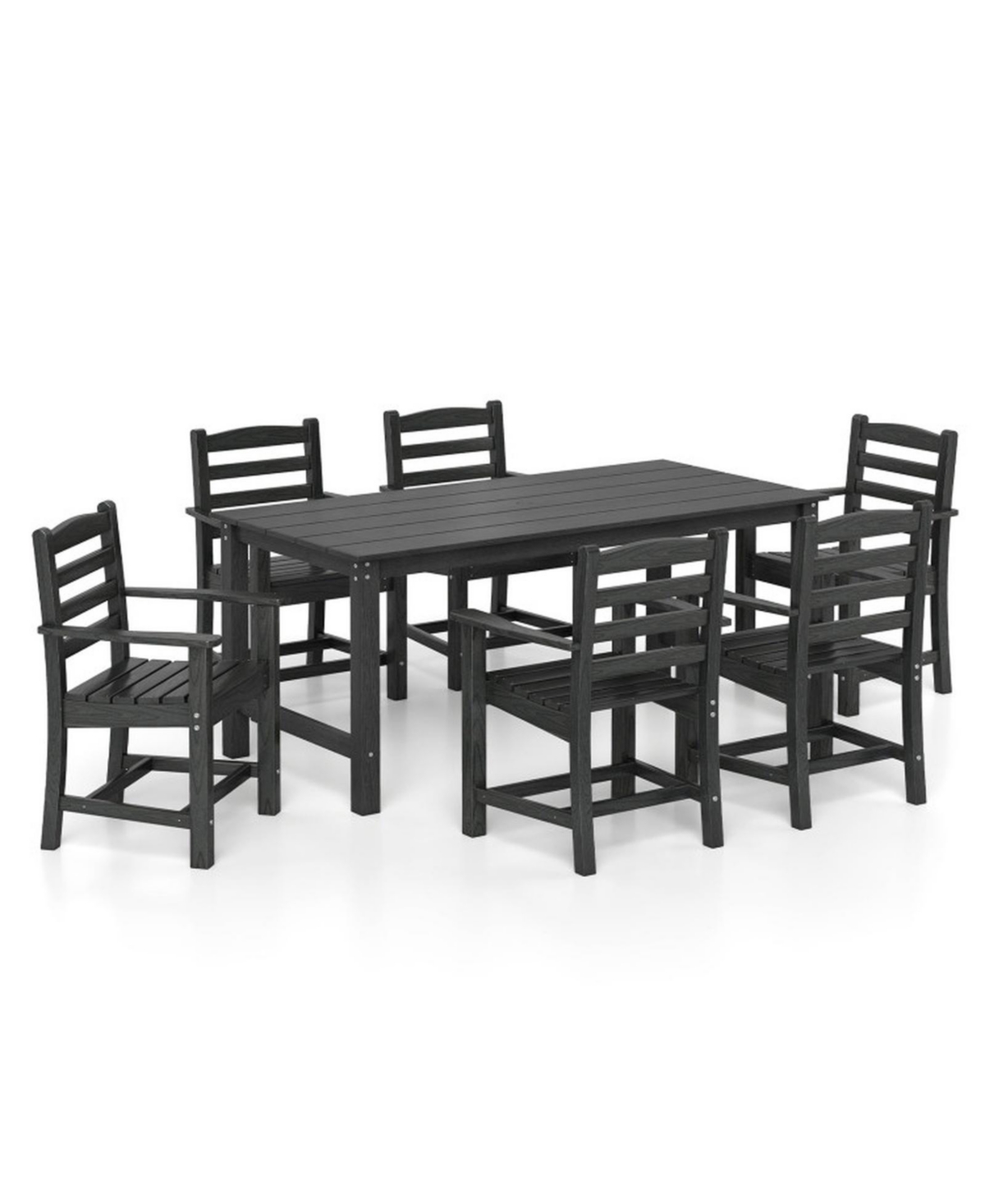 Click here for Sugifit 7-Piece Outdoor Dining Table Set for 6 Peo... prices